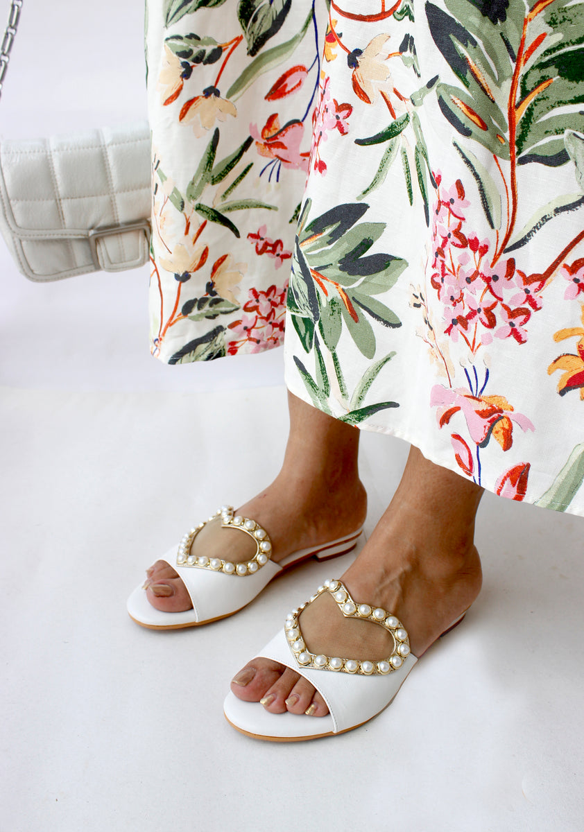Cora White Sandals – Chalk Studio